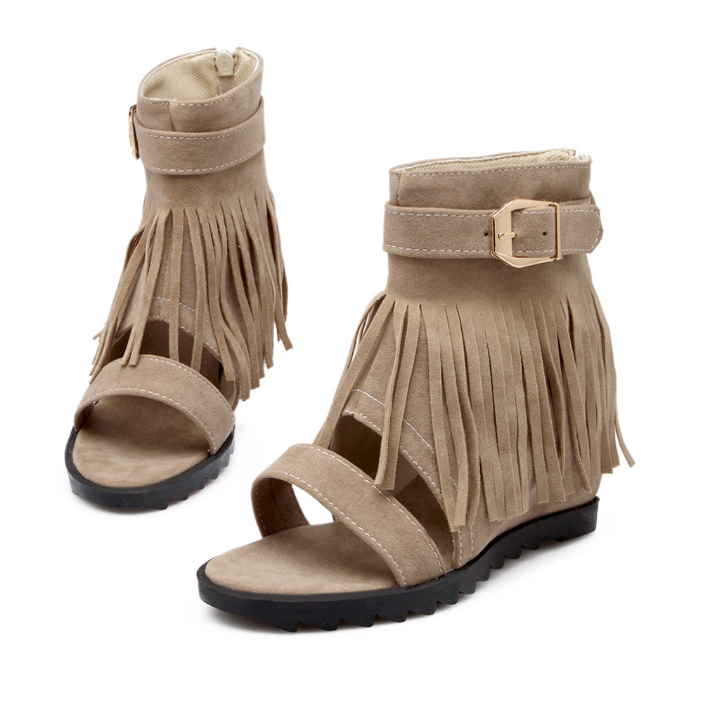 Fringe Flat Sandals on Luulla