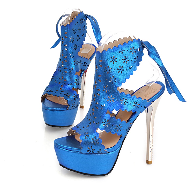 High Heel Leather Platform Lace Up Ankle Wrap Fashion Sexy Stiletto Summer Sandals On Luulla