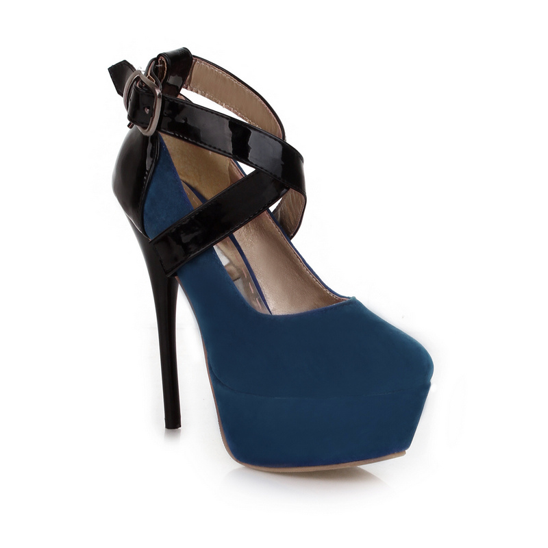 Stiletto High Heels Platform Ankle Strap Women Pumps on Luulla